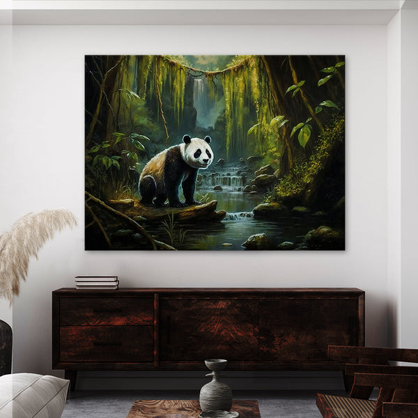 Panda Bamboo Forest 20 Canvas Wall Art Print Decor Artwork Picture ...