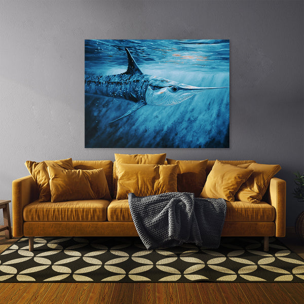 Swordfish Realistic Ocean 21 Canvas Wall Art Print Decor Artwork ...