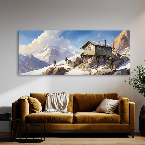 Military Highland Sentinel 40 Canvas Wall Art Print Decor Artwork ...