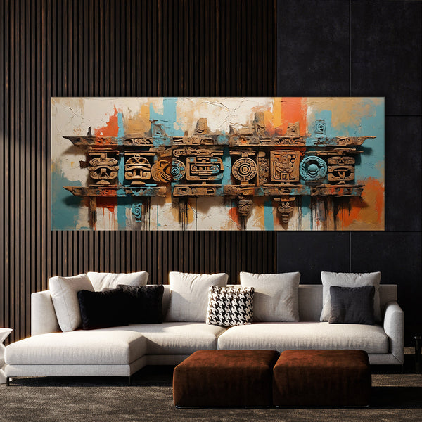 Mayan Modern Fusion 90 Canvas Wall Art Print Decor Artwork Picture ...