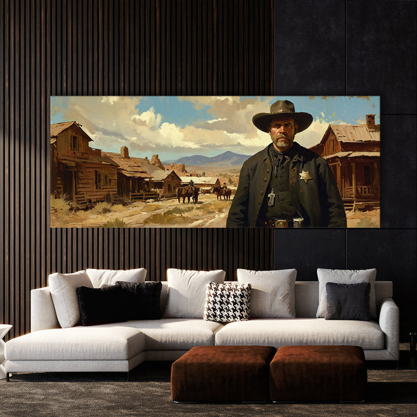 Law Enforcement Old West Sheriff 4 Canvas Wall Art Print Decor Artwork ...