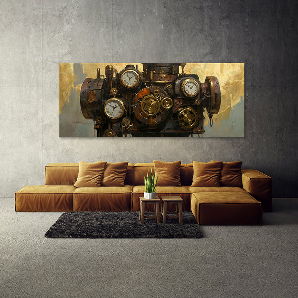 Gear Timeless Mechanism 9 Canvas Wall Art Print Decor Artwork Picture ...