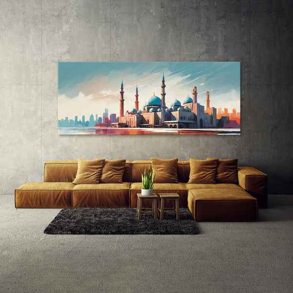 Islamic Abstract Mosque Skylines 85 Canvas Wall Art Print Decor Artwork ...