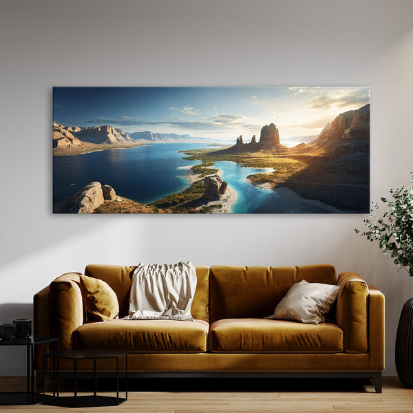World Map Epic Map Odyssey 82 Canvas Wall Art Print Decor Artwork ...