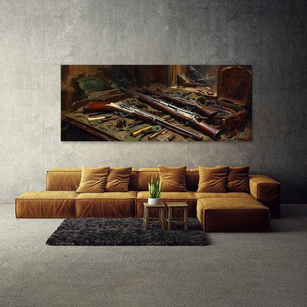 Gun Victorian Firearms Display 6 Canvas Wall Art Print Decor Artwork ...