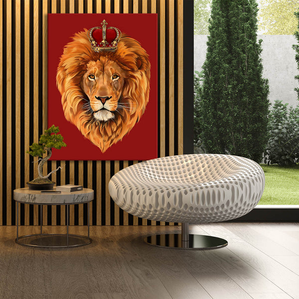 Lion Head Canvas Wall Art Print Decor Artwork Picture Painting Poster ...