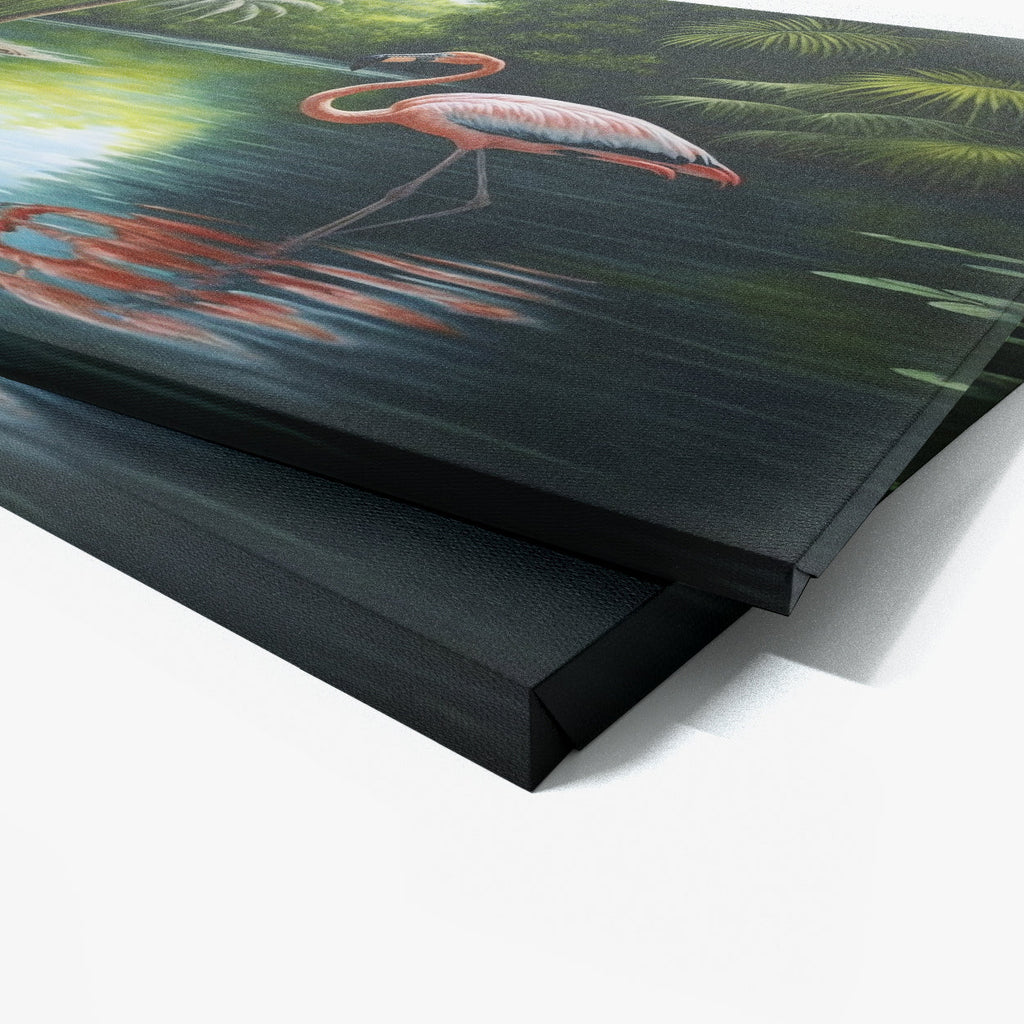 Flamingo Realistic Landscape 14 Canvas Wall Art Print Decor Artwork ...