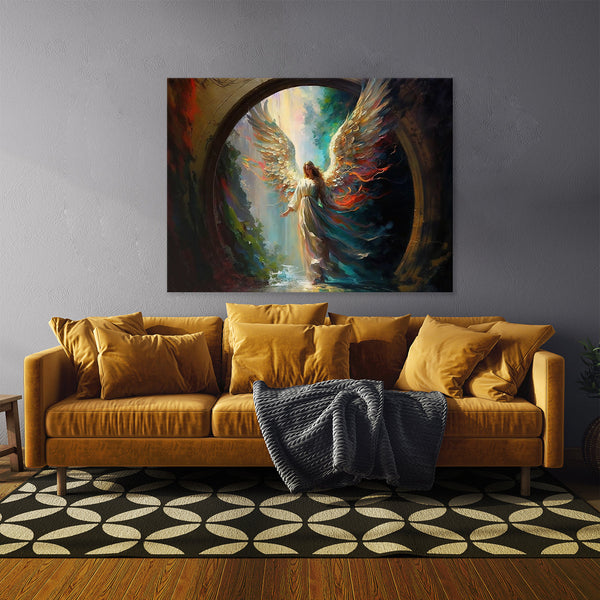 Angel Art Mystical Angel Portal 16 Canvas Wall Art Print Decor Artwork ...