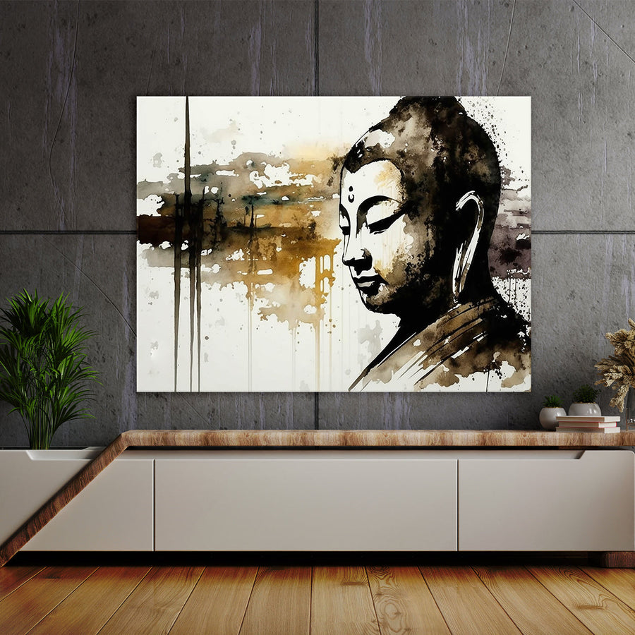 Buddha Art Contemporary Buddha 4 Canvas Wall Art Print Decor Artwork ...