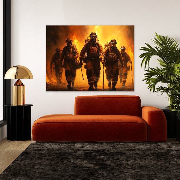 Firefighter Firefighters Inferno 11 Canvas Wall Art Print Decor Artwork ...
