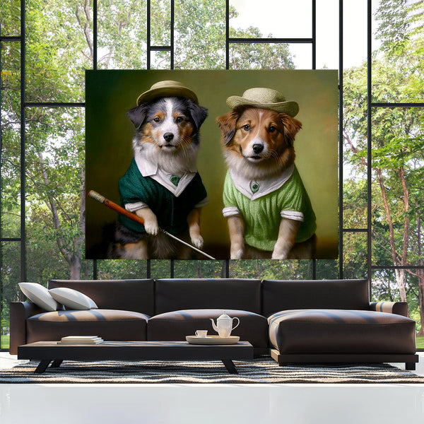 Dogs Playing Golf 20 Canvas Wall Art Print Decor Artwork Picture ...