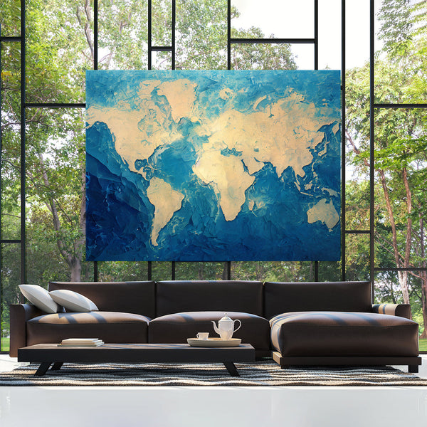 Earth Planet 3 Canvas Wall Art Print Decor Artwork Picture Painting ...