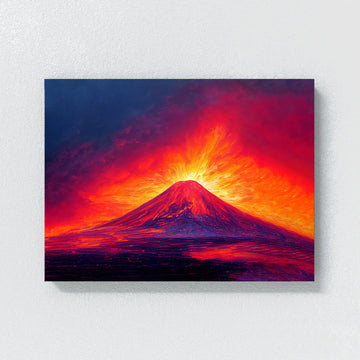 volcano wall display
