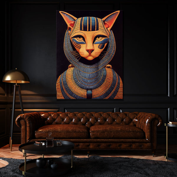 Bastet Egypt Cat Goddess 4 Canvas Wall Art Print Decor Artwork Picture ...