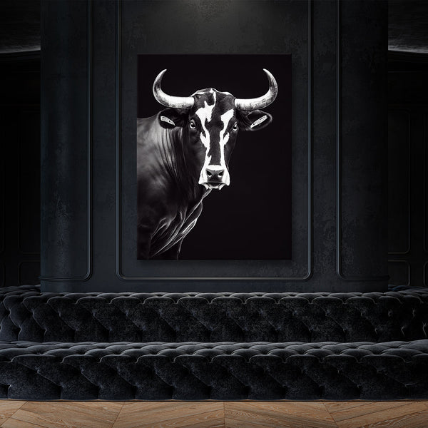 Bull 26 Canvas Wall Art Print Decor Artwork Picture Painting Poster ...