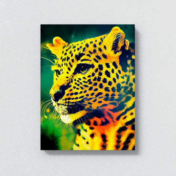 leopard abstract art