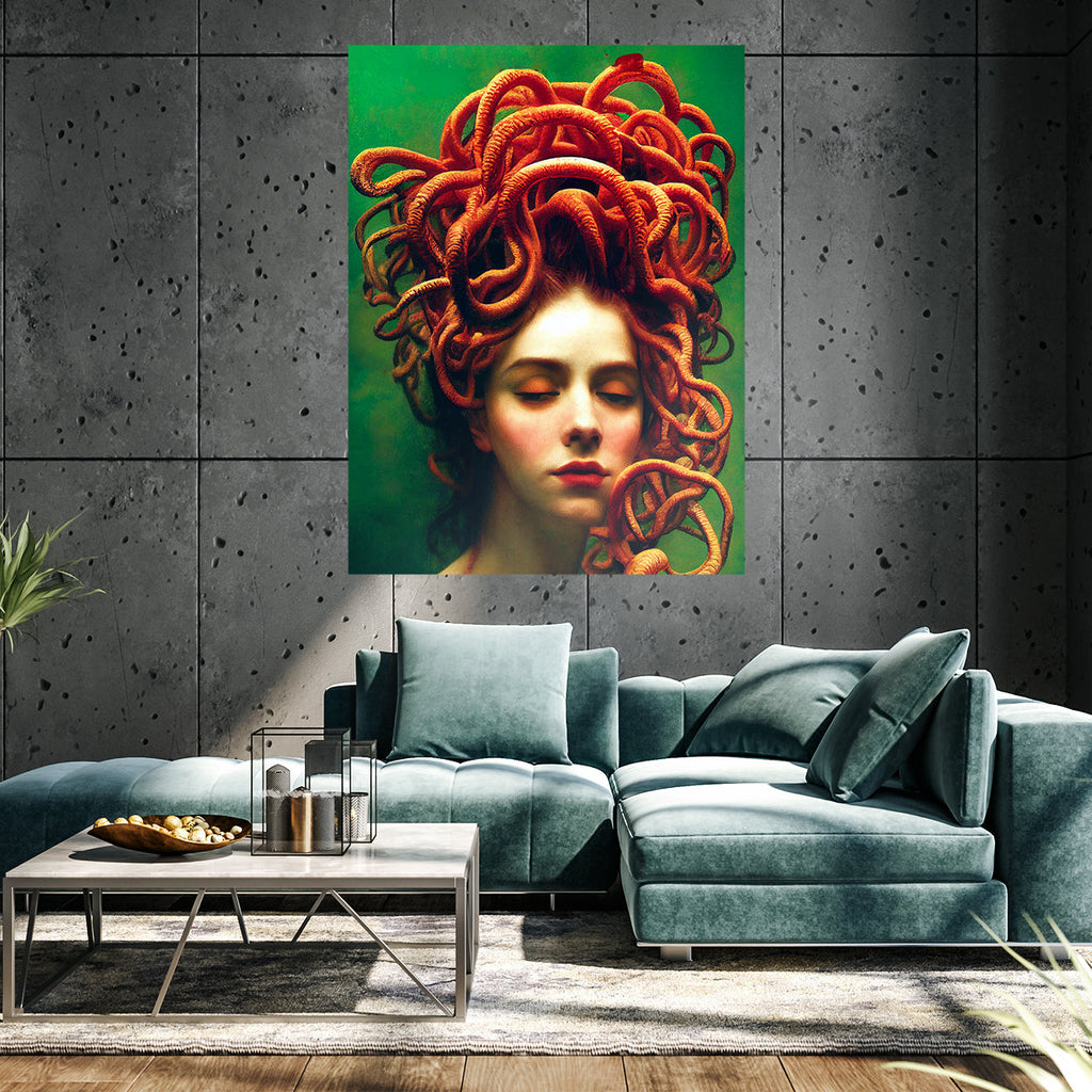 Medusa Greek Mythology 4 Canvas Wall Art Print Decor Artwork Picture ...