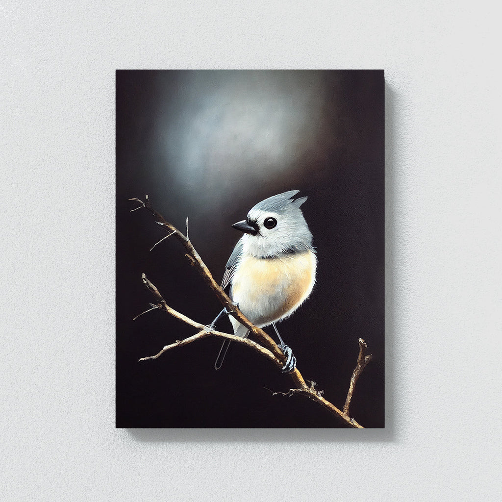 Tufted Titmouse Bird 4 Canvas Wall Art Print Decor Artwork Picture ...